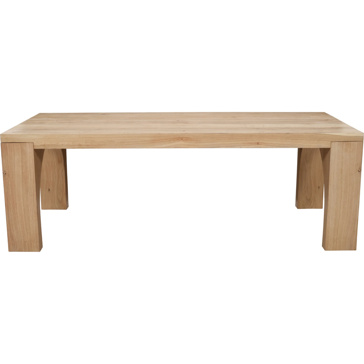 Jofran 2431-88TBKT Archimedes 88" Arched Base Dining Table in Oak Brown ...
