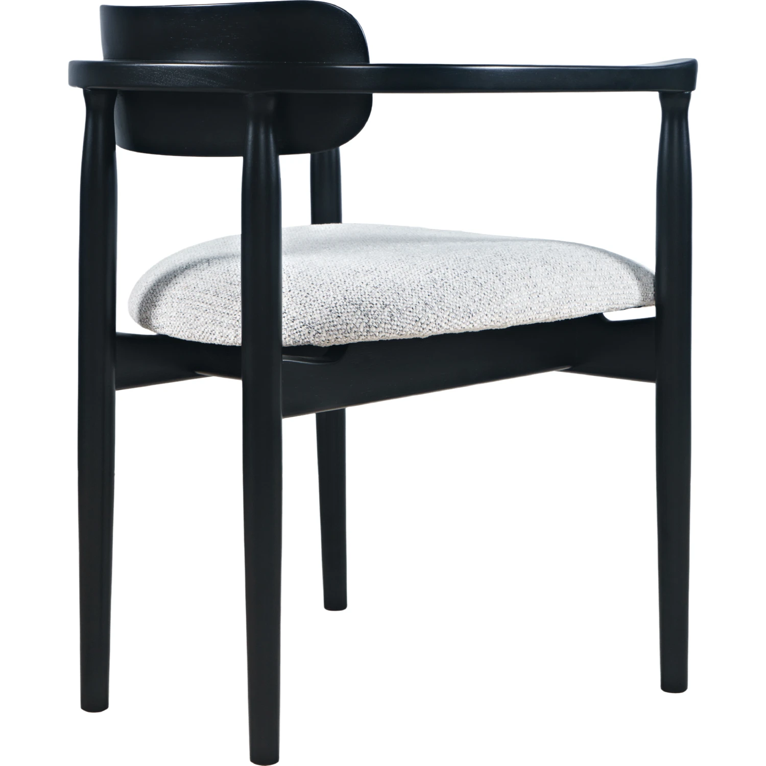 Jofran 2526-LINDENBLK Linden Sculpted Dining Chair in Black Wood ...