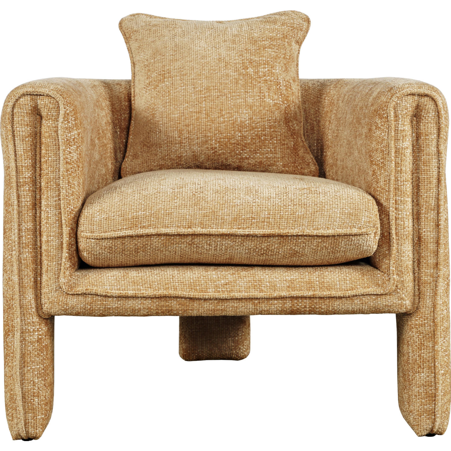 Jofran ADLEY-CH-AMBER Adley Accent Arm Chair w/ Pillow in Amber Fabric