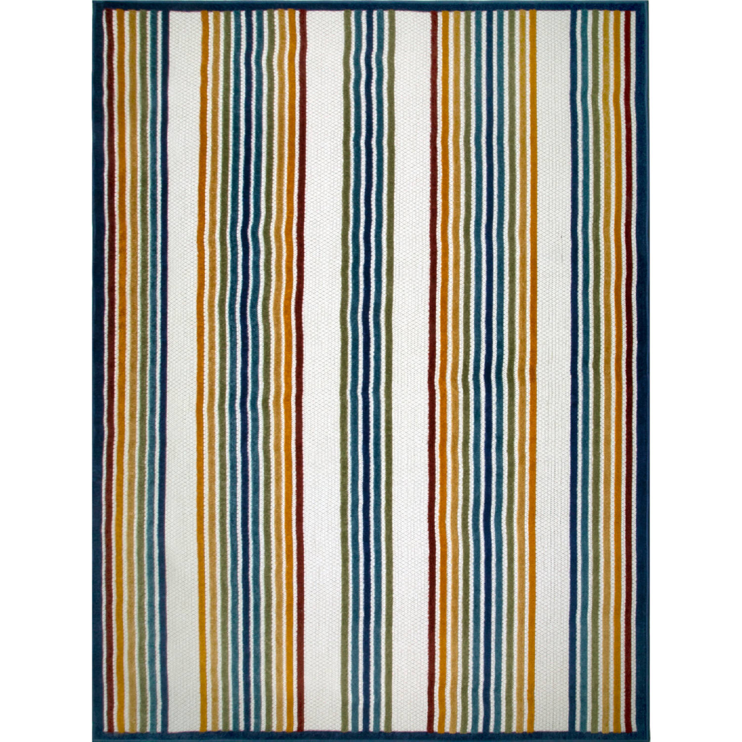 Leick Home 595017 Blithe Colorful Line Indoor Outdoor Area Rug ...