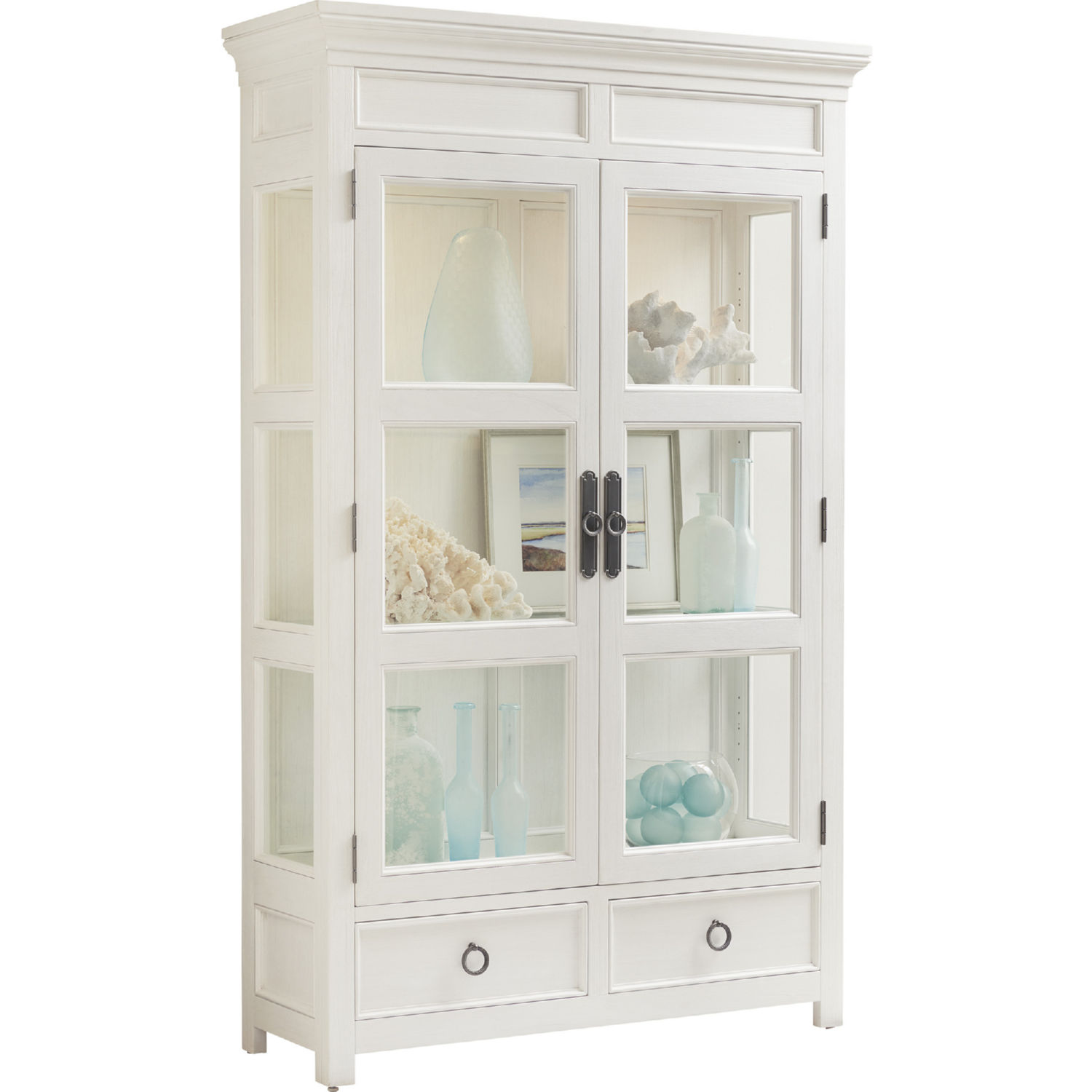 Tommy Bahama Home 570-864 Sanctuary Curio China Cabinet in Shell White ...