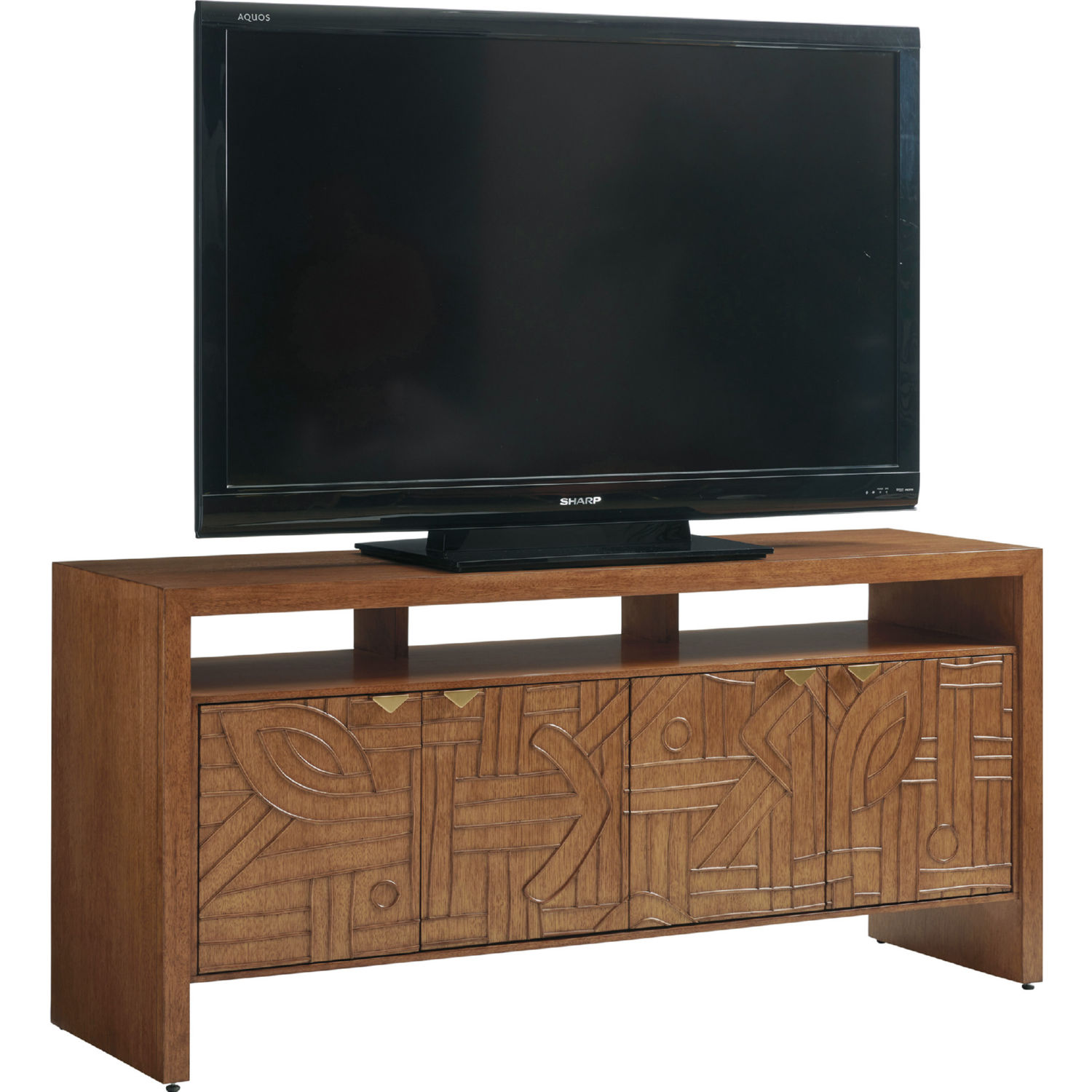 Tommy Bahama Home 575-907 Manning 68" Media Console TV Stand in Sierra ...