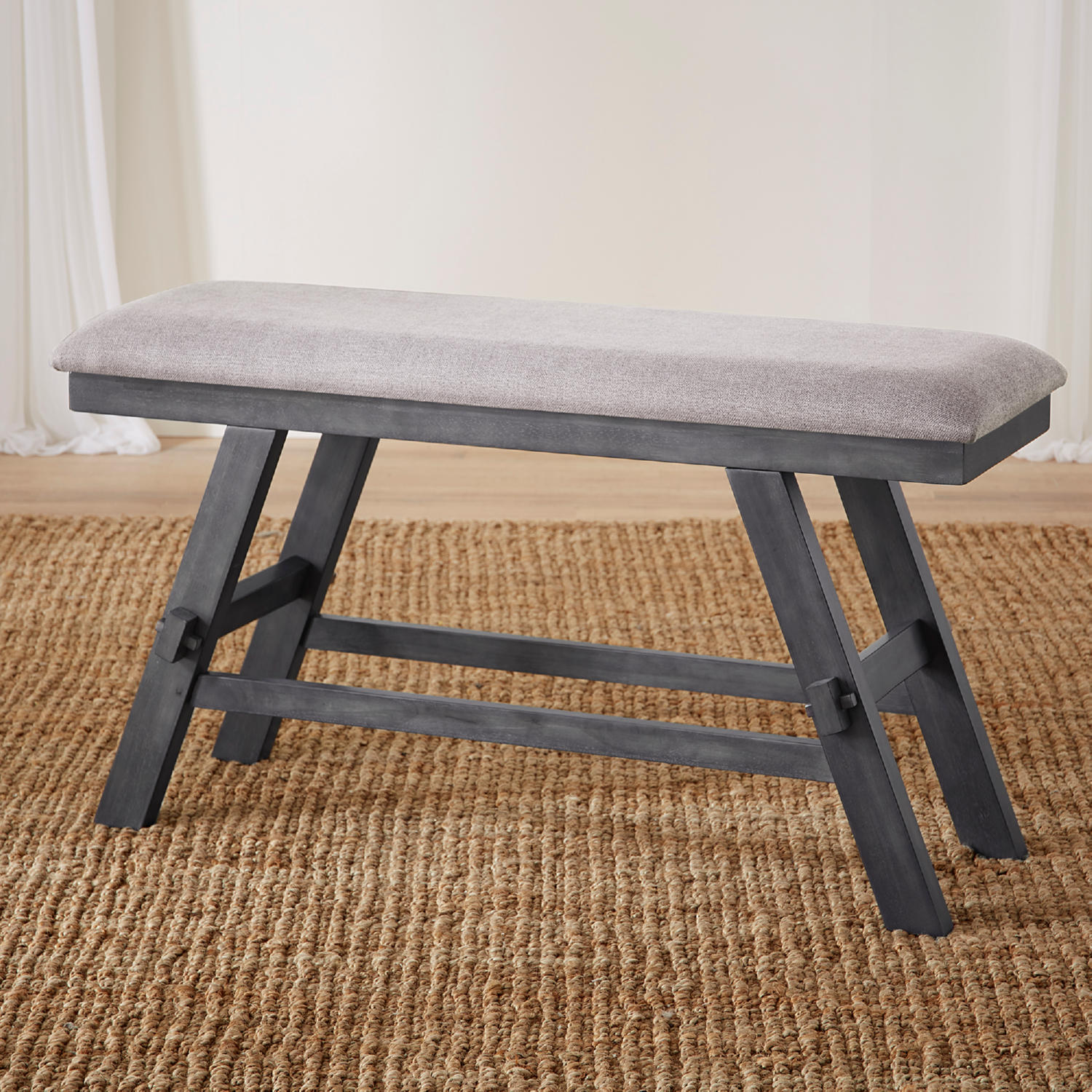 Liberty 116GY-B900124 Lawson Counter Dining Bench in Slate & Weathered Gray