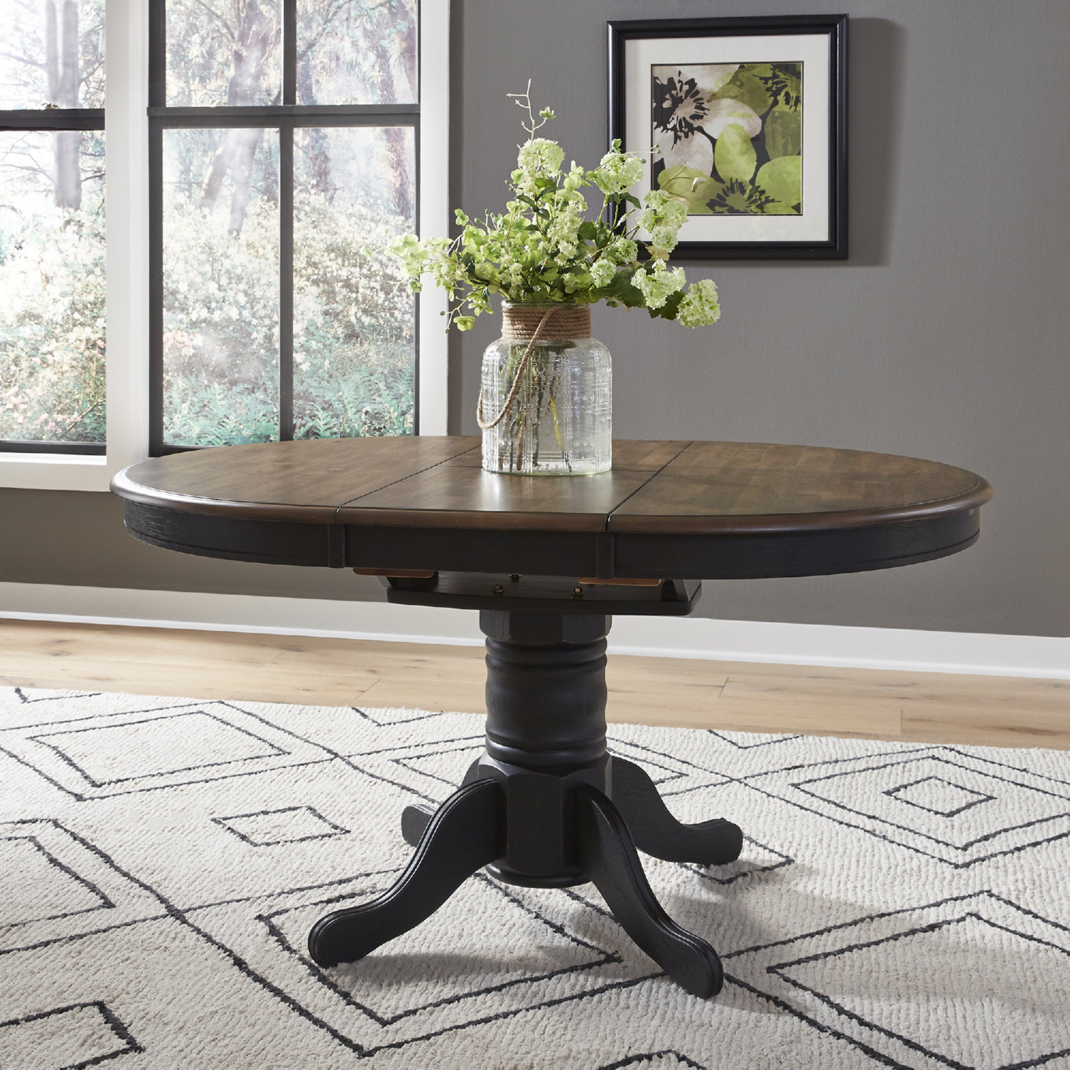 Liberty 186B-CD-PED Carolina Crossing 57" Oval Pedestal Dining Table in ...