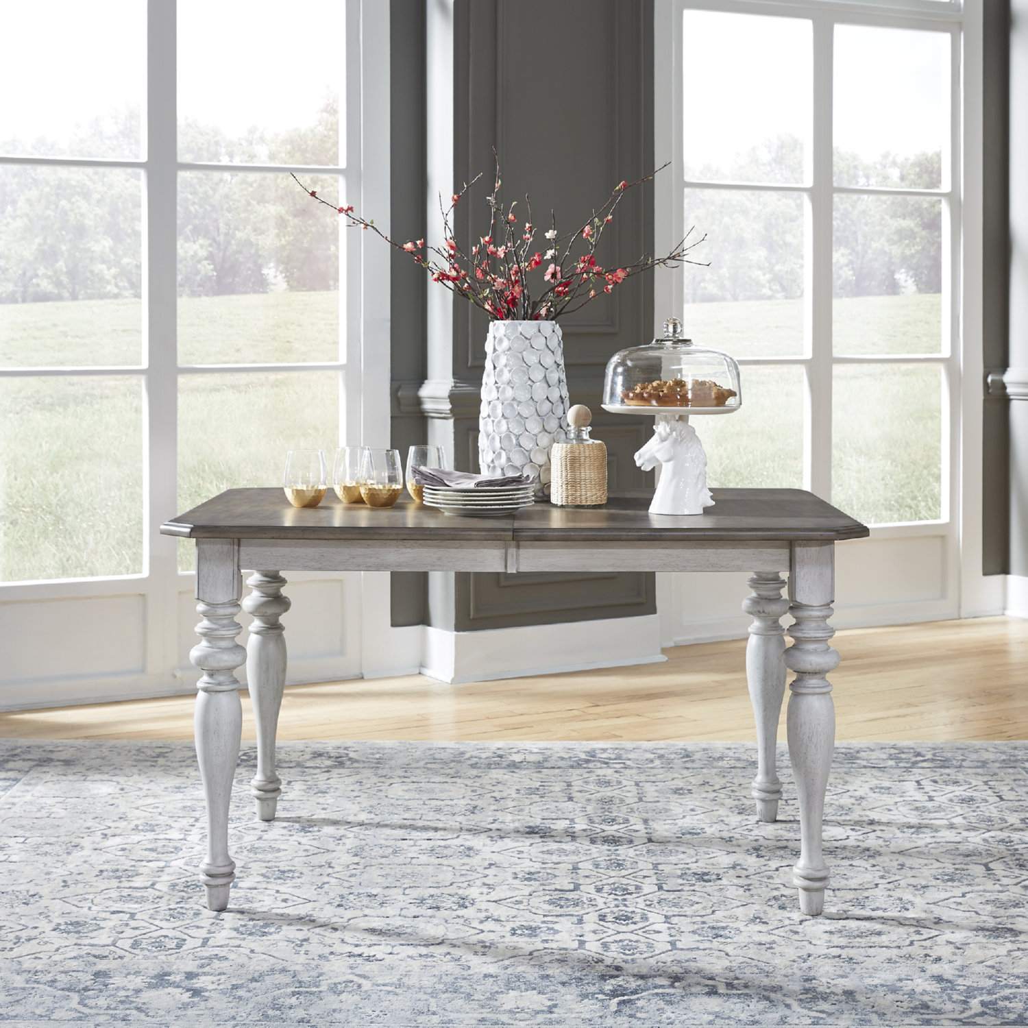 Liberty 303W-T3872 Ocean Isle 72" Dining Table in Antique White ...