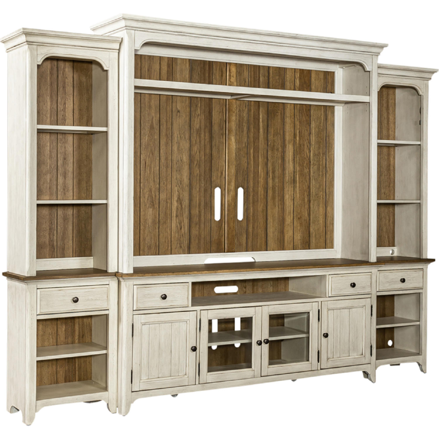 Liberty 652-ENT-ECP Farmhouse Reimagined Entertainment Center & Piers ...