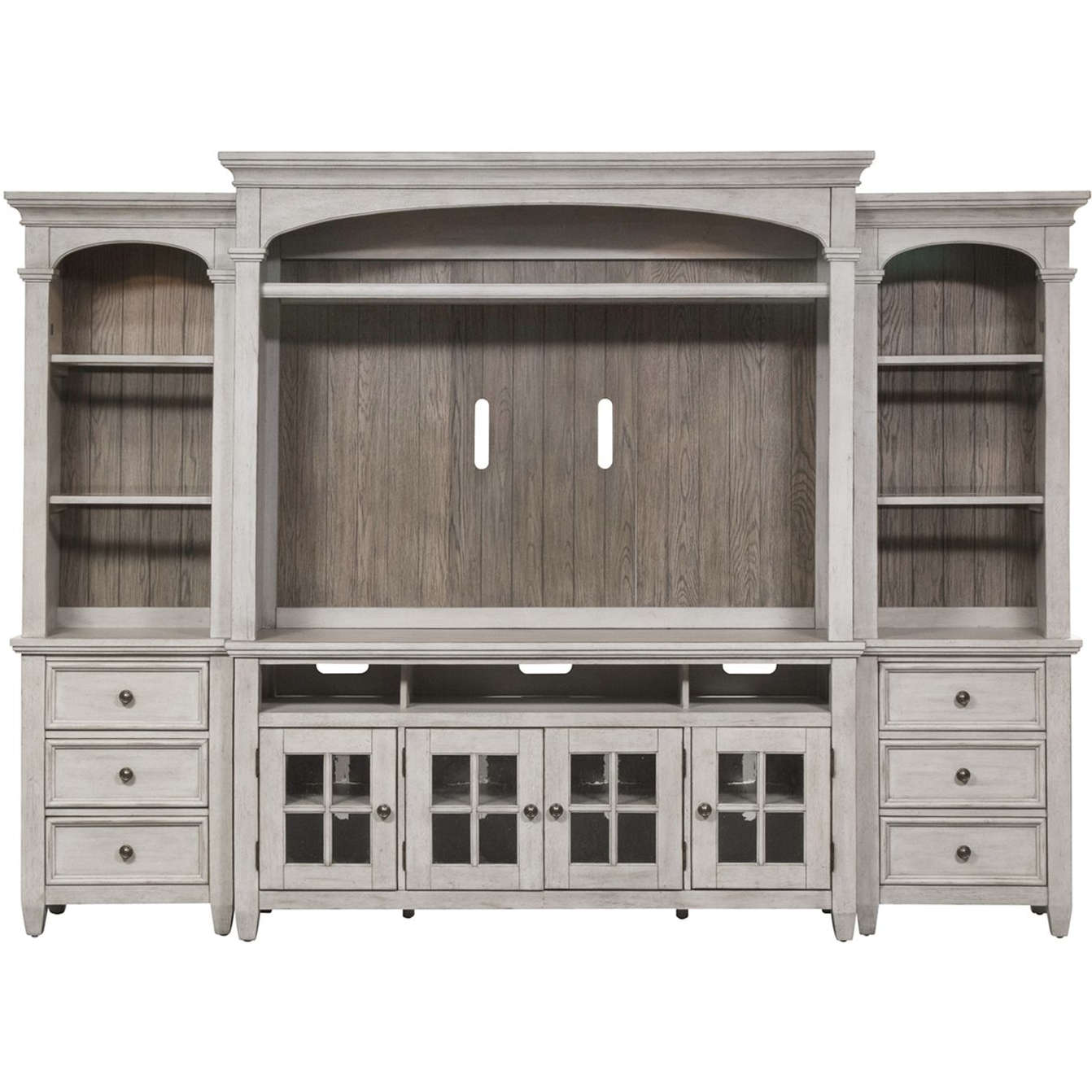 Liberty 824-ENTW-ECP Heartland Entertainment Center in Antique White ...