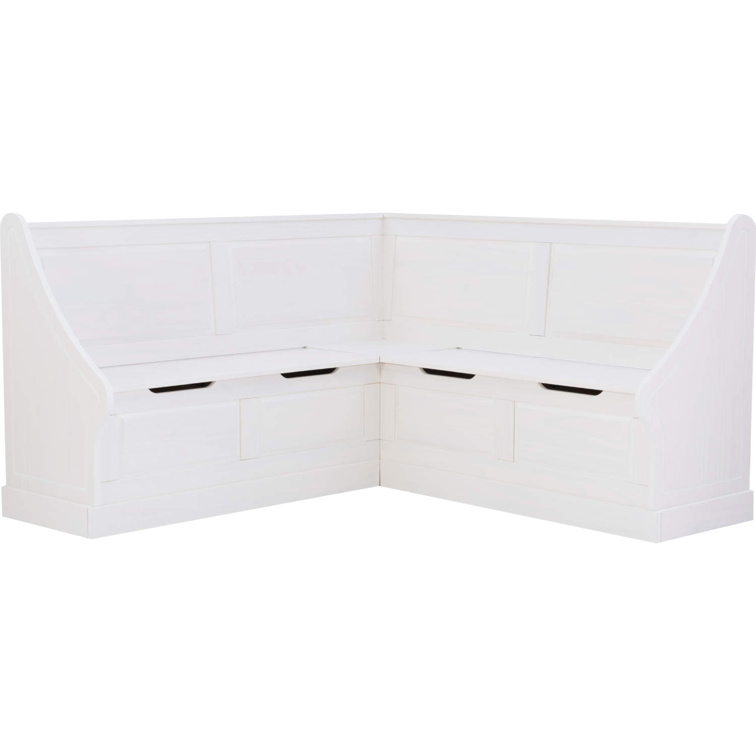 Linon NK160WHTABU Tobin Corner Breakfast Dining Nook in White