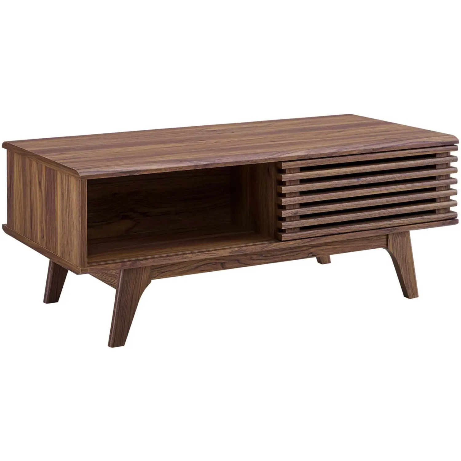 Modway EEI-4724-WAL Render Coffee Table in Walnut Finish