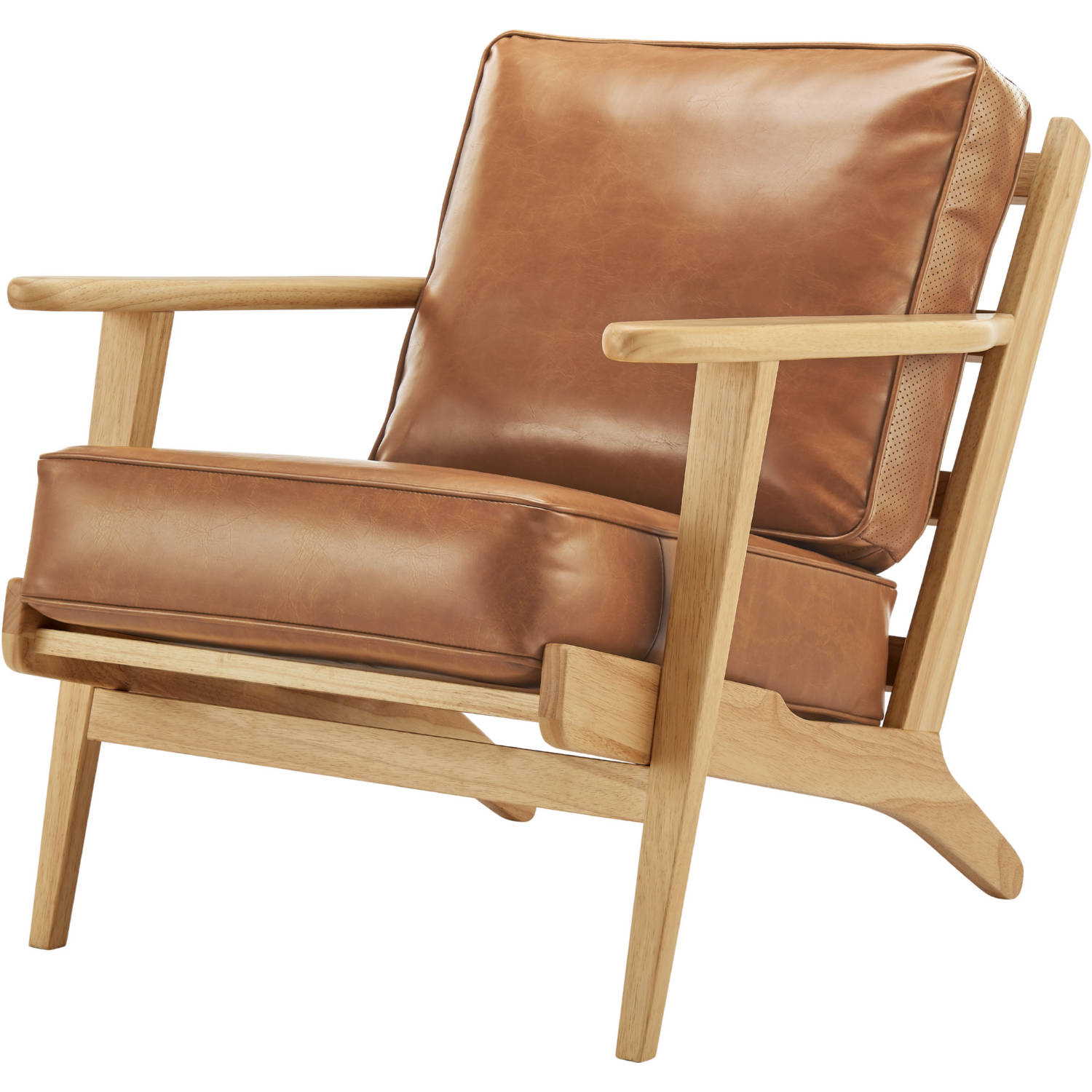 NPD 3900102-601 Albert Accent Arm Chair in Borneo Chocolate Brown ...