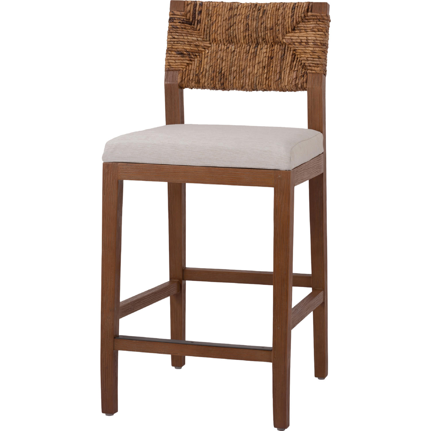 NPD 7400025 Lyon Counter Stool in Abaca & Natural Fabric