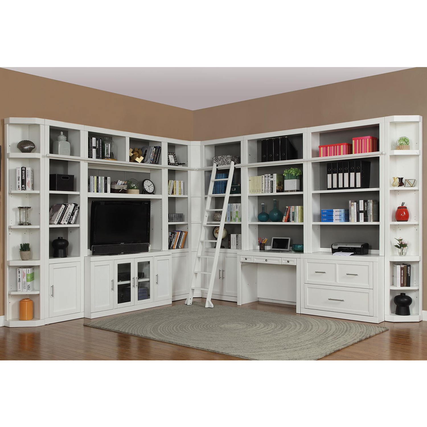Parker House CAT#13PC-LIB-L-WALL Catalina 13 Piece Office Entertainment ...