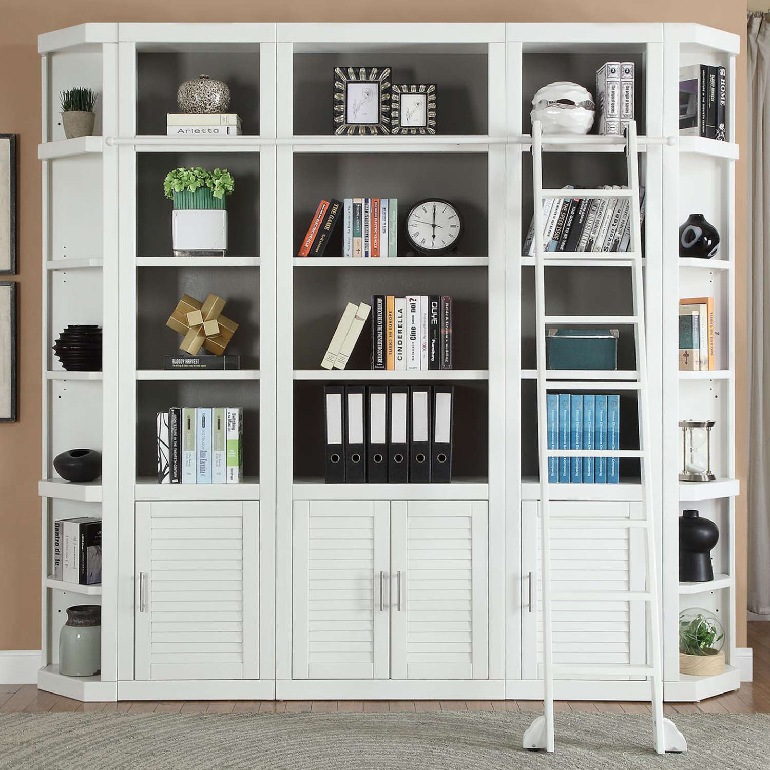 Parker House CAT#6PC-LIB-SM-WALL Catalina 6 Piece Library Bookcase Wall ...
