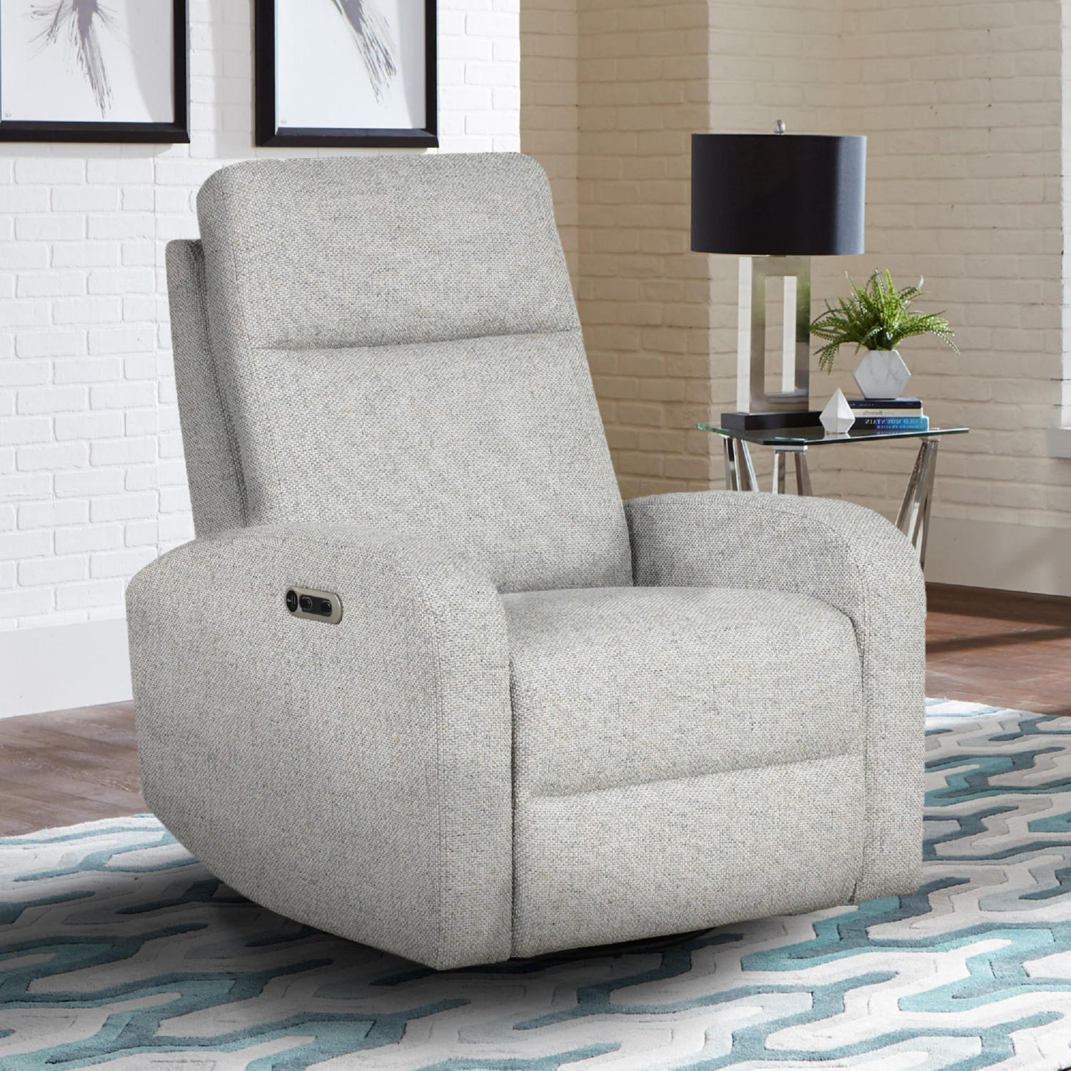 Parker House MTHR#812GSP-NBM Thriller Power Swivel Glider Recliner in ...