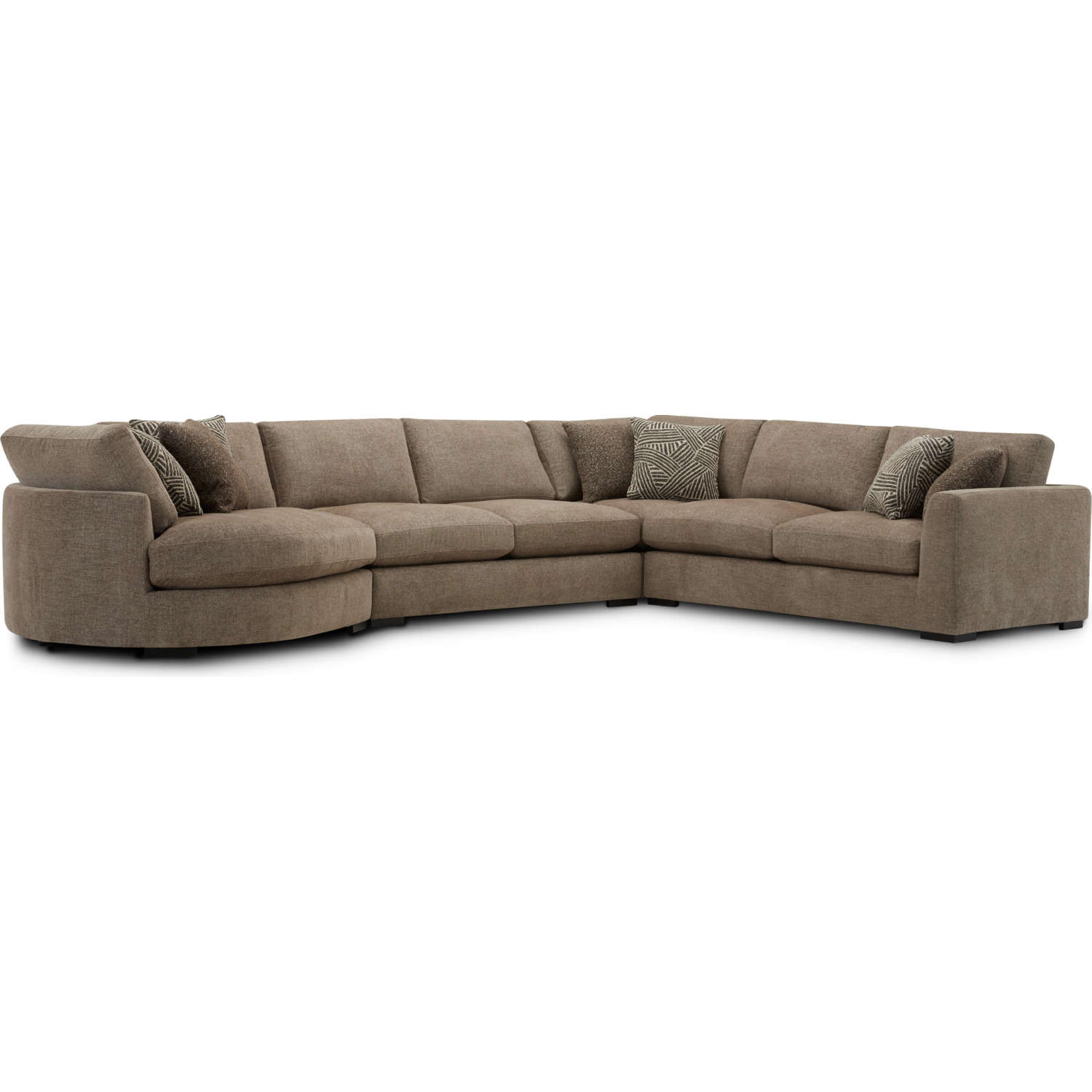 Parker House SBMP#PACK4A-ALFS The Bump 4 Piece Modular Sectional in ...