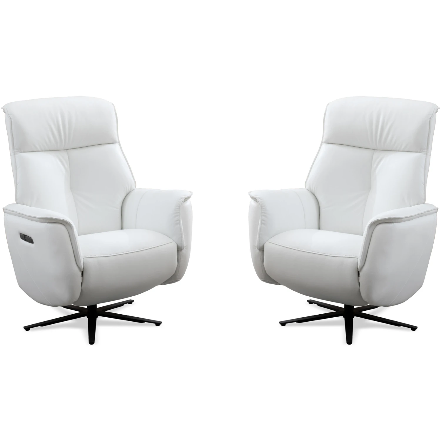 Parker House MTRP-KIT-812GSP-2-CRWH Tripp Power Swivel Recliner in ...