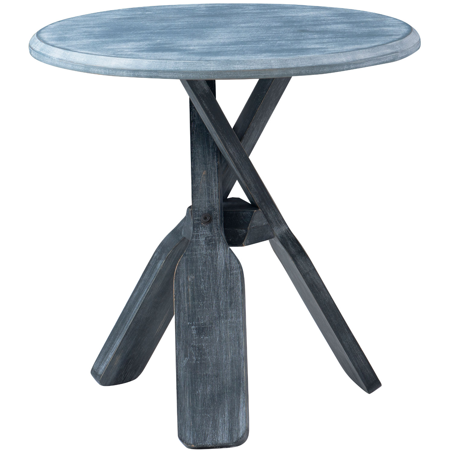 Powell D1290A19 Omar Side Table in Grey & Blue with Oars