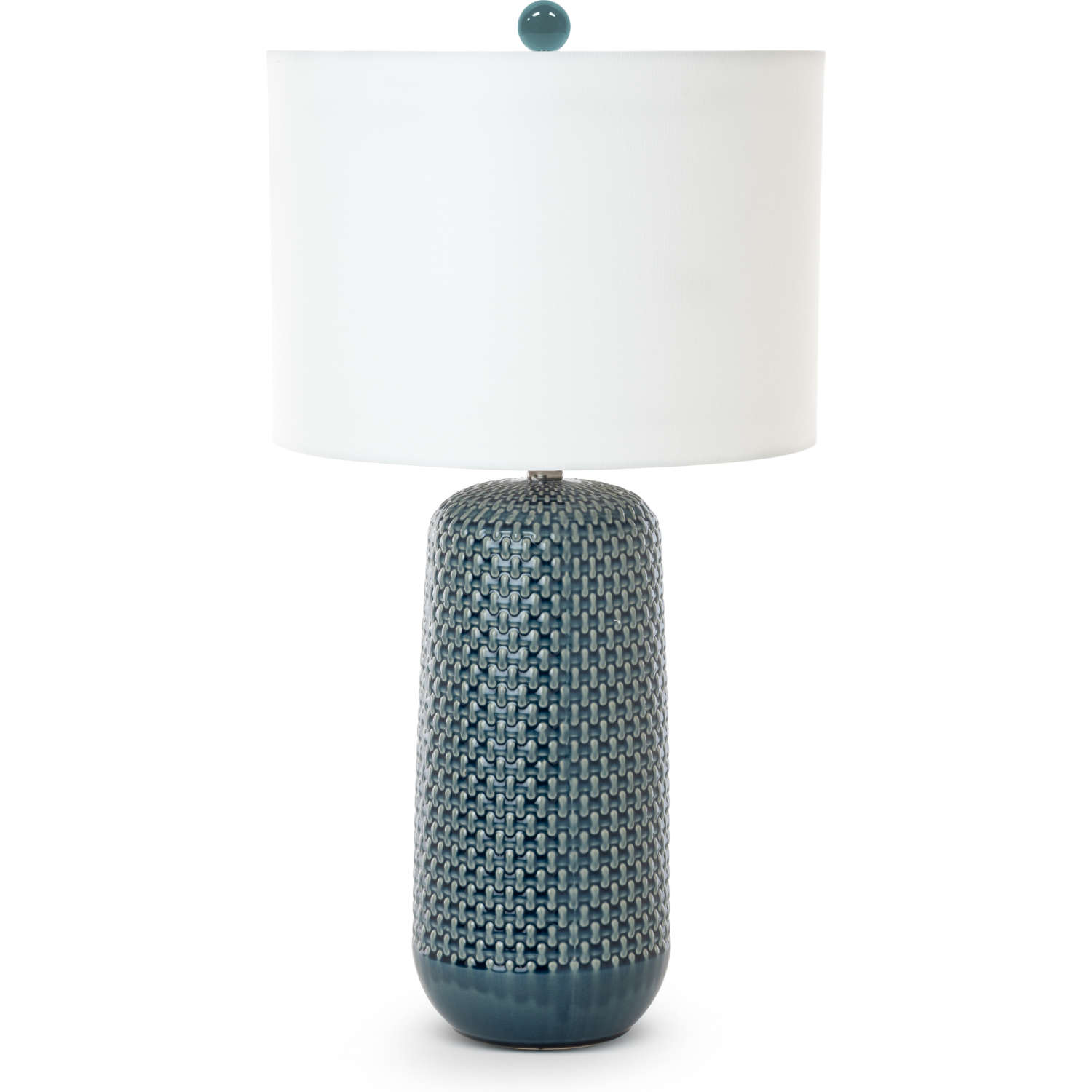 Lux Lighting LUX-2048-BLUE Marlin 30"H Table Lamp in Blue Ceramic ...