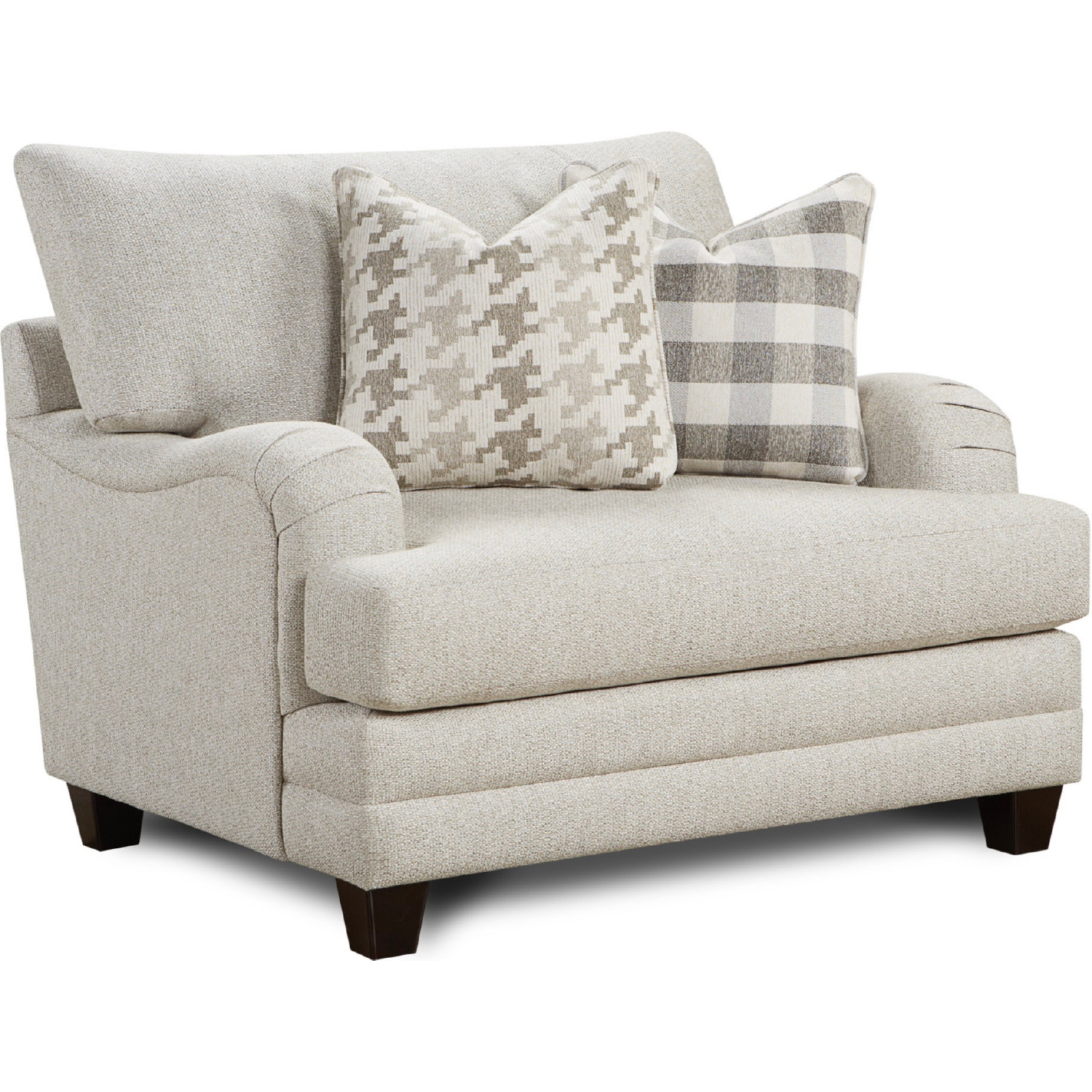 Southern Furniture 4482 Basic Wool Chair 1/2 Accent Chair & a Half in ...