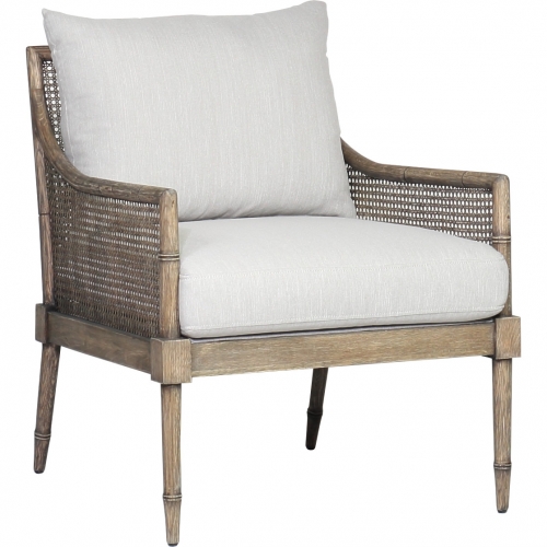 Spectra Largo Chair - TG Largo Accent Chair in Rustic Wood, Cane ...