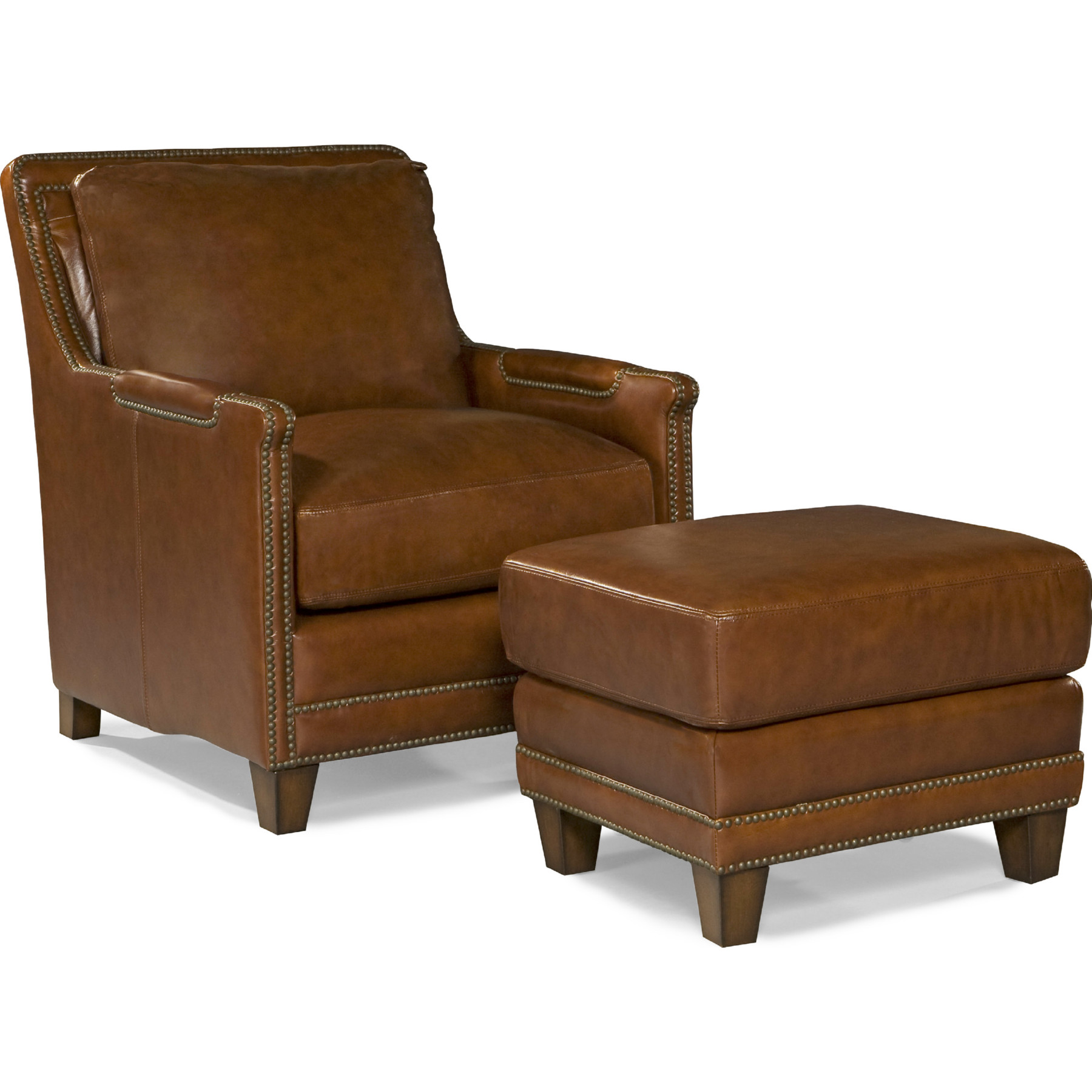Spectra Prescott Chair - BS Prescott Accent Chair in Saddle Brown Top ...