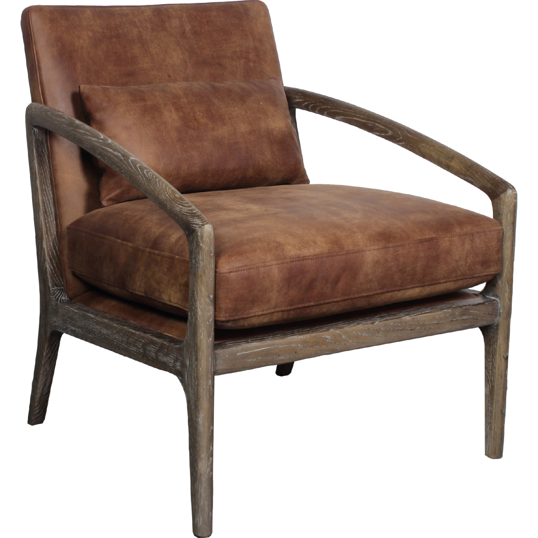 Spectra Sensi Chair - DF Sensi Accent Chair in Fudge Brown Top Grain ...