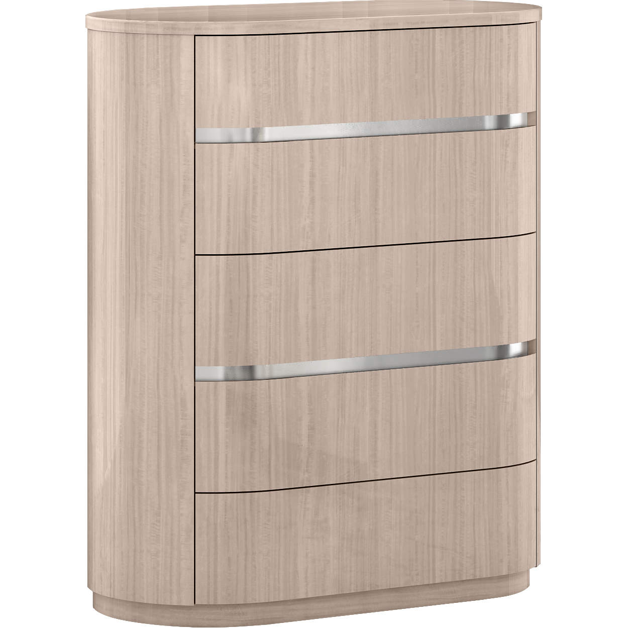 Whiteline CD1753-BEI Waves Chest in High Gloss Beige Angley Finish
